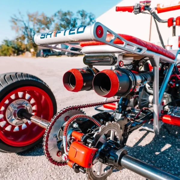 THE RED MINI QUAD | Shifted Standard Custom Go Karts, Mini Bike Build